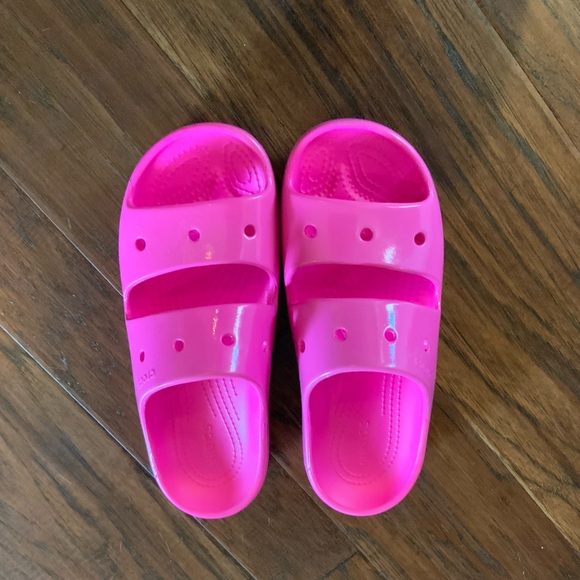 CROCS | Shoes | Crocs Classic Neon Pink Highlighter Sandal | Poshmark